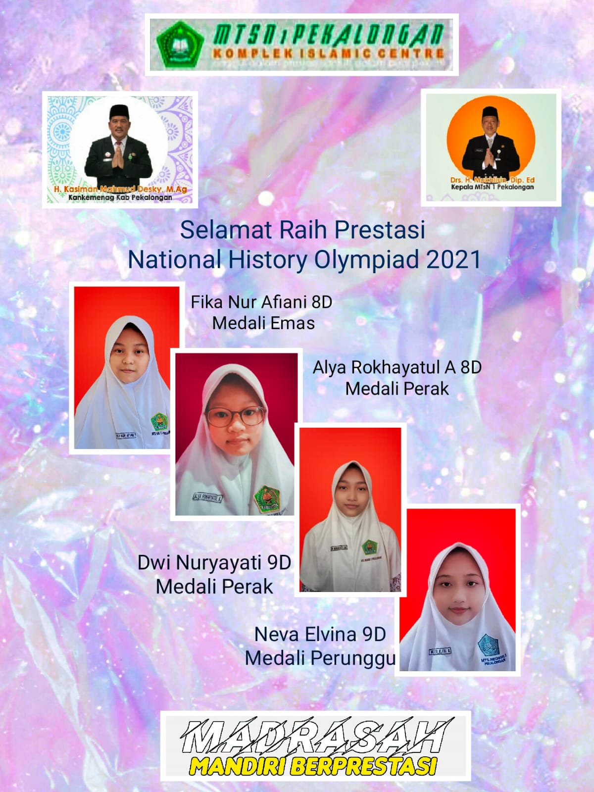 Siswi MTs N 1 Pekalongan Raih Prestasi NHO 2021 - Kantor Wilayah Kementerian Agama Provinsi Jawa ...