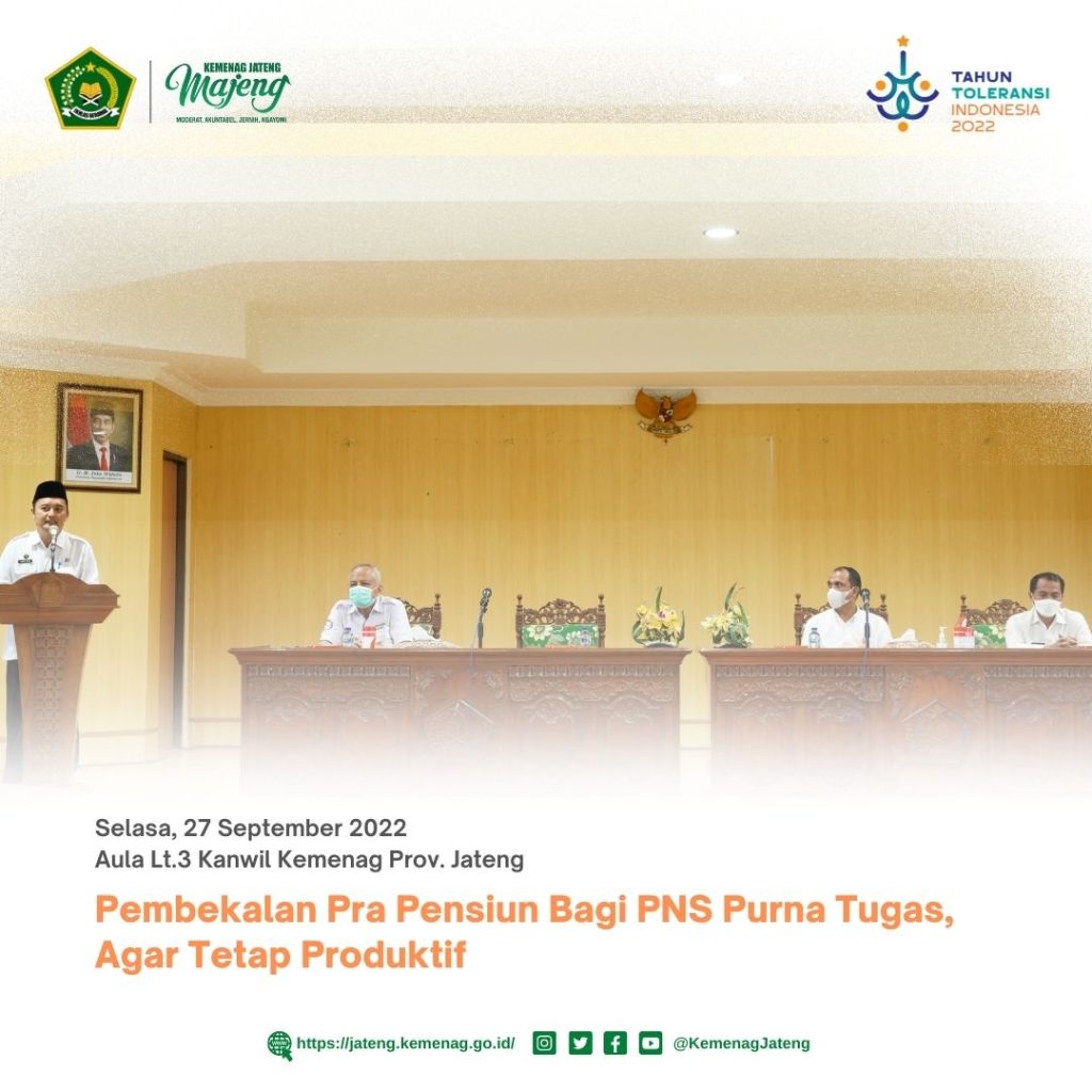 Pembekalan Ketaspenan, Bagi ASN Purna Tugas Agar Tetap Produktif - Kantor Wilayah Kementerian ...