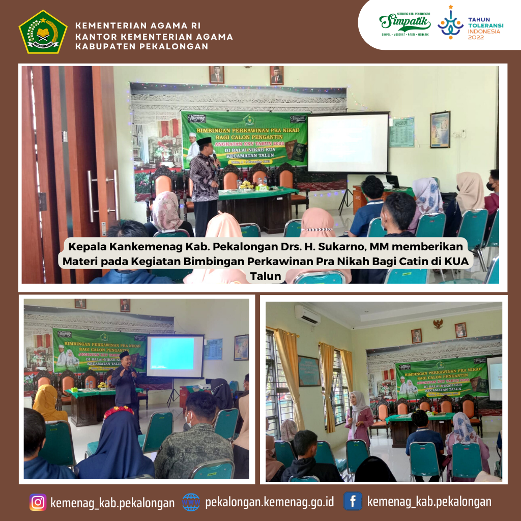 BImbingan Perkawinan Pra Nikah Bagi Catin Angkatan XXV Di KUA Kecamatan ...