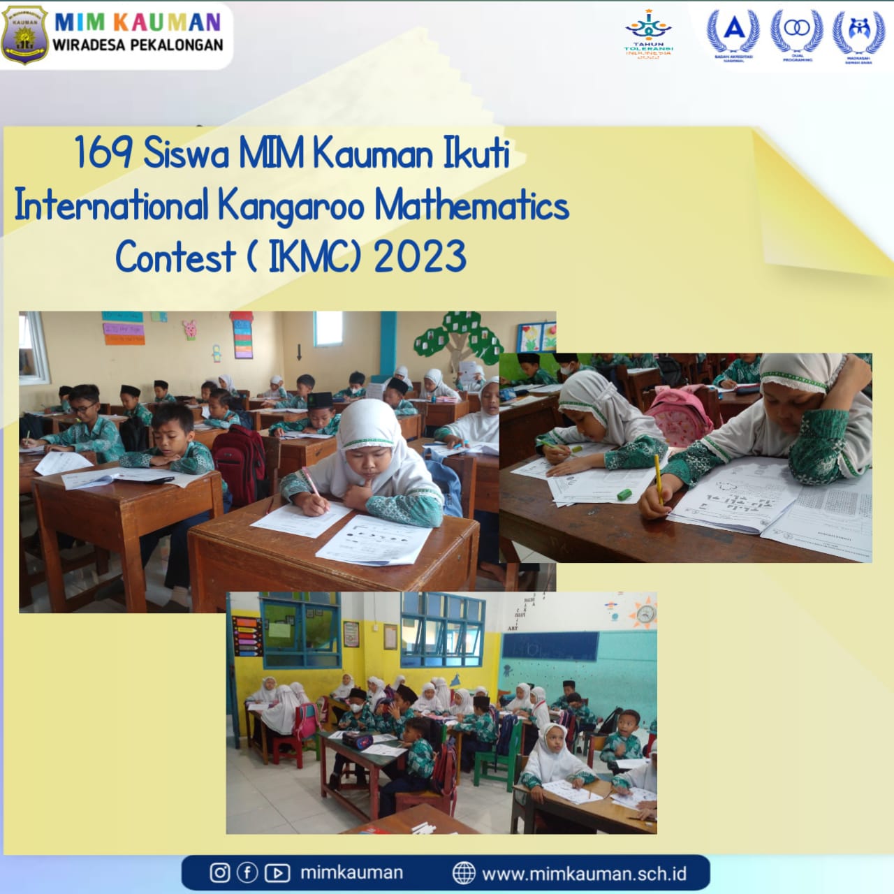 169 Siswa MIM Kauman Ikuti International Kangaroo Mathematics Contest ...